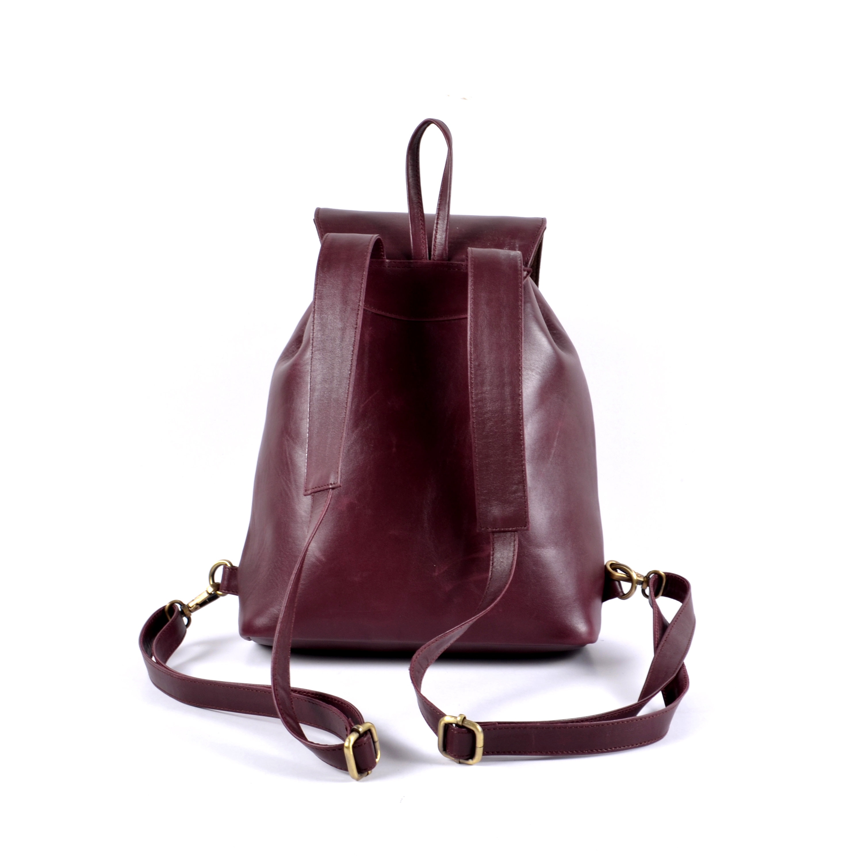 Genuine Leather Mini Backpack Purse for Women, Leather Shoulder Hiking ...