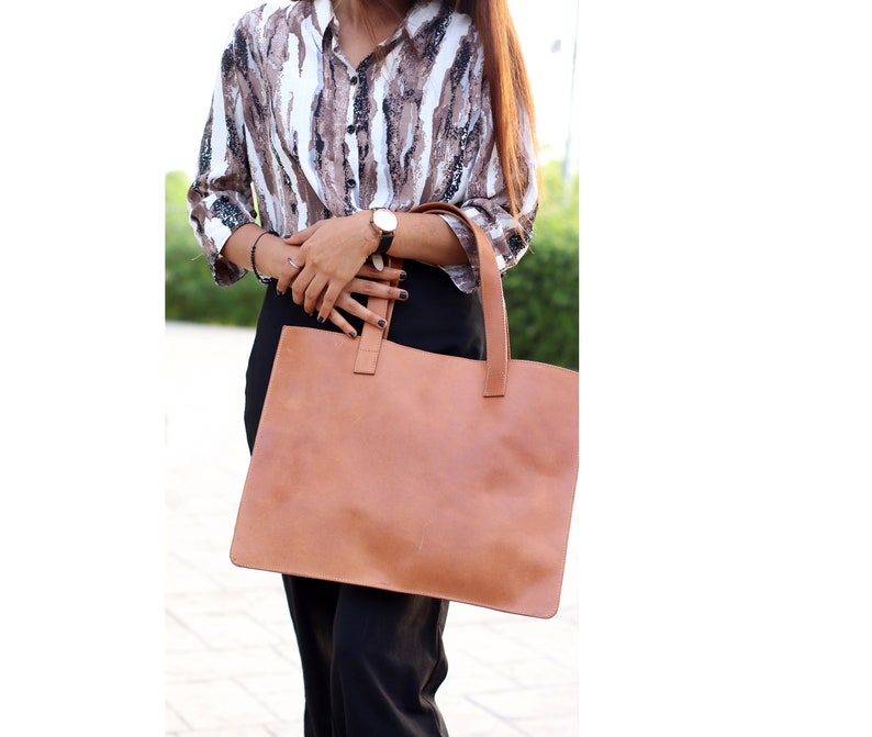 Genuine Leather Document Folder Bag, Leather Portfolio Bag, Leather ...