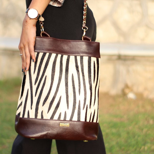Zebra Print Bag - Etsy