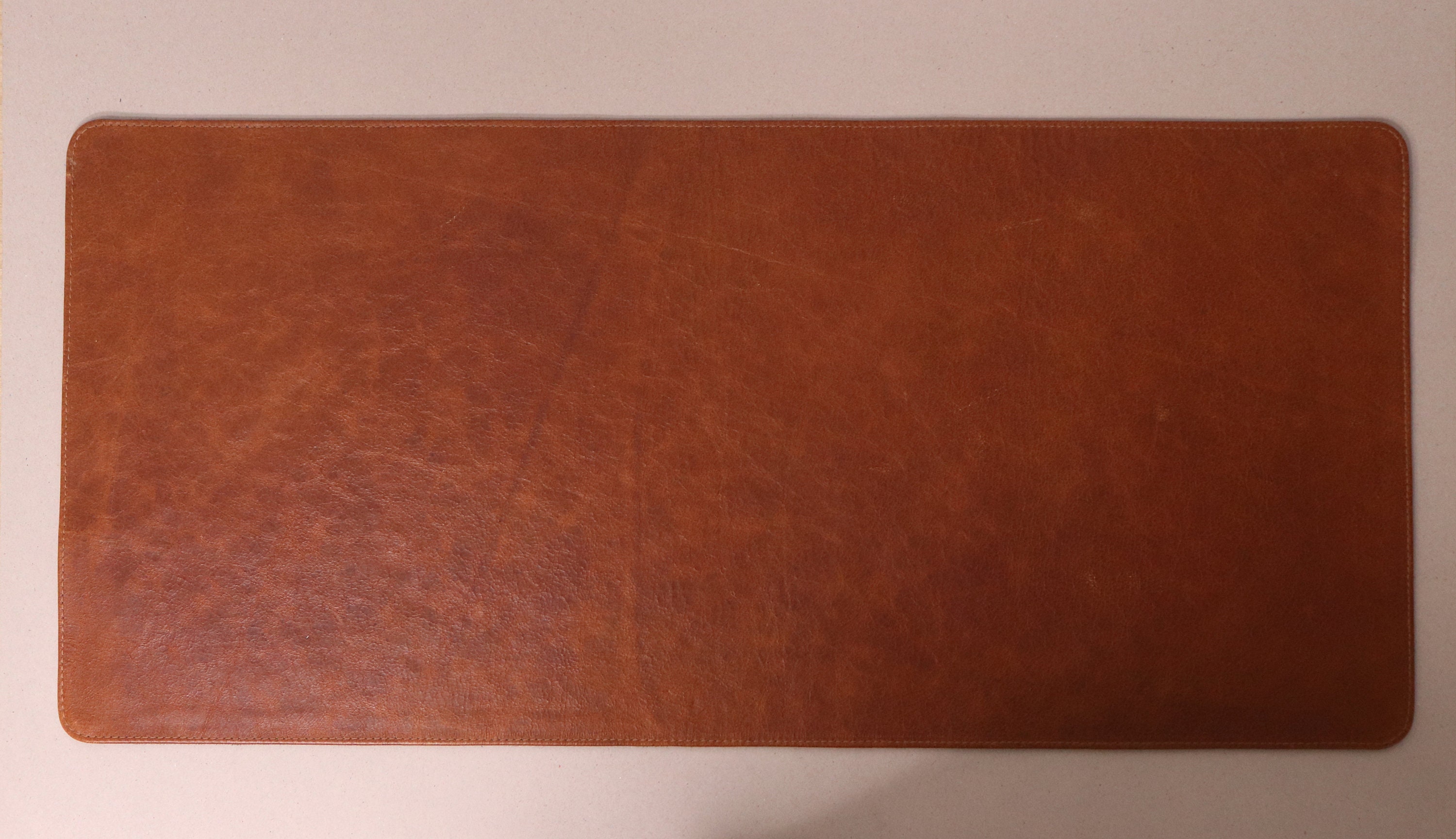 Genuine Leather Desk Mat, Tan Leather Desk Mat, Custom Desk Leather Mat ...