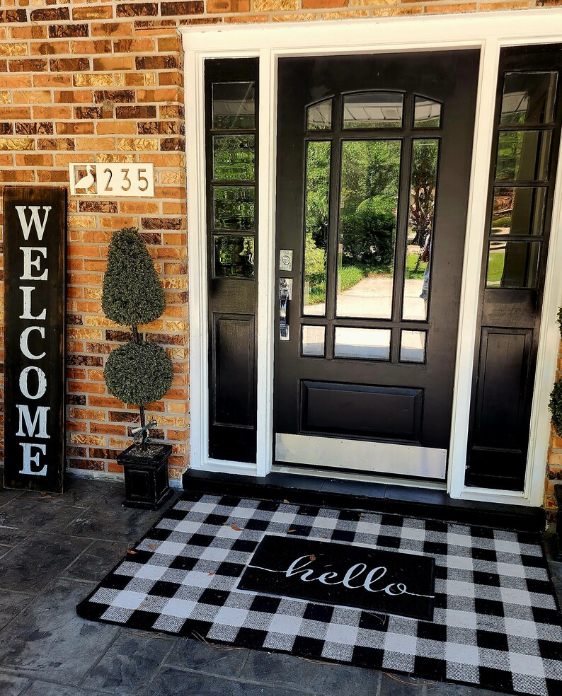 18" Custom PVC House Number Sign Duck Welcome Sign, PVC Weatherproof ...