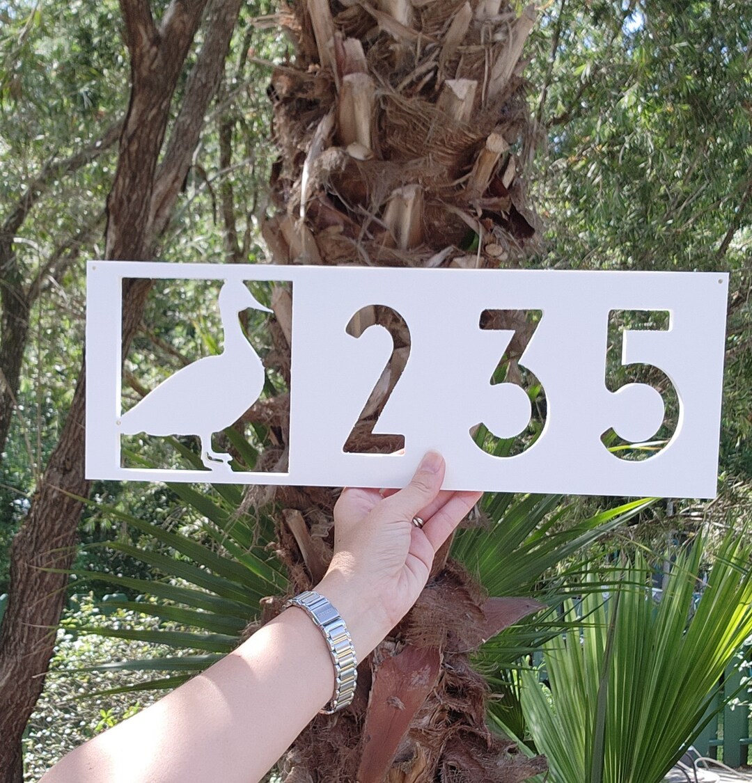 18" Custom PVC House Number Sign Duck Welcome Sign, PVC Weatherproof ...