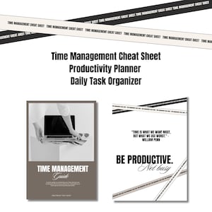 Time Management Guide | Productivity Planner | Daily Task Organizer - Etsy