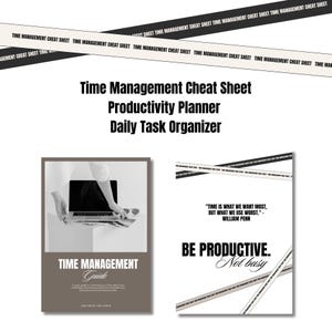 Time Management Guide Productivity Planner Daily Task Organizer - Etsy