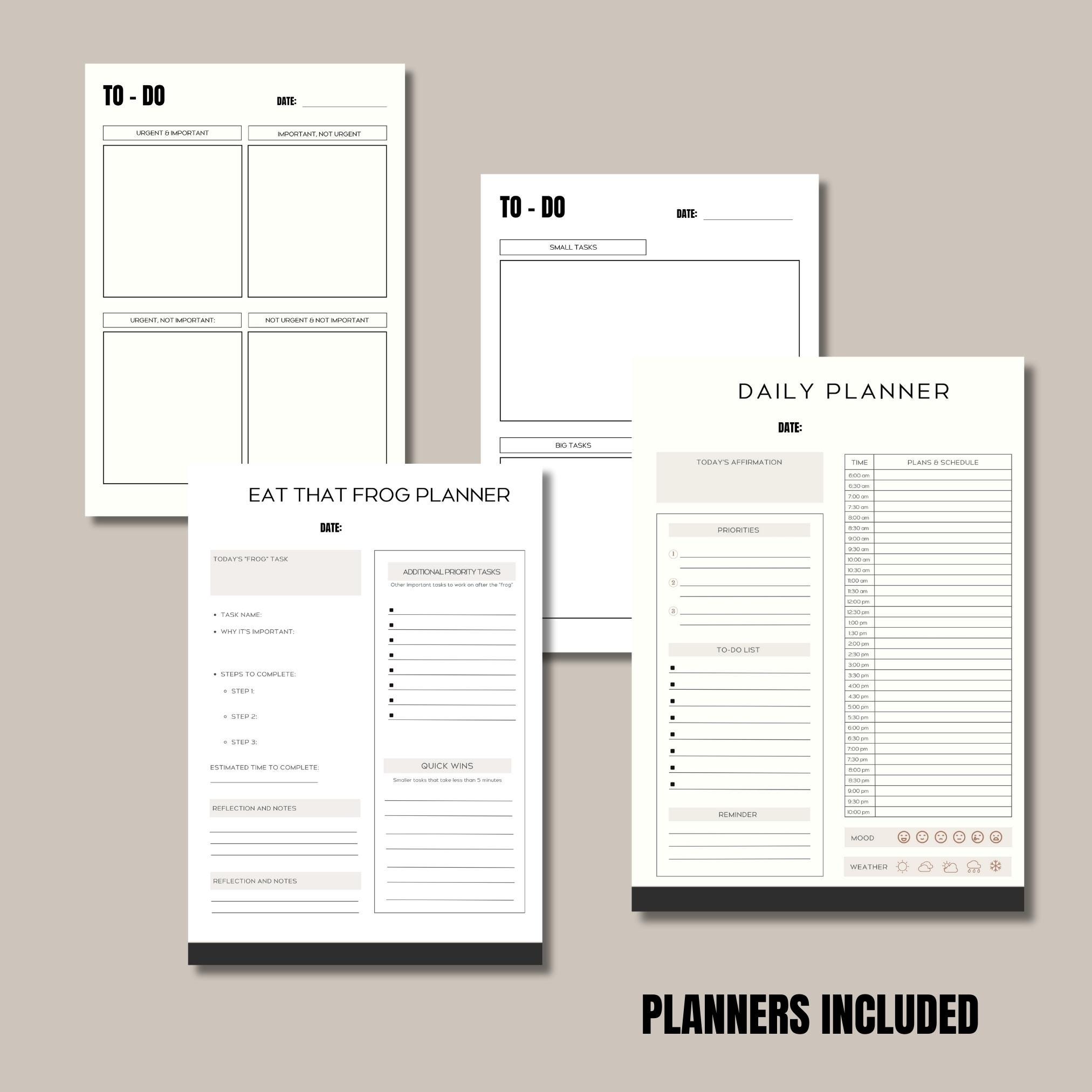 Time Management Guide Productivity Planner Daily Task Organizer - Etsy