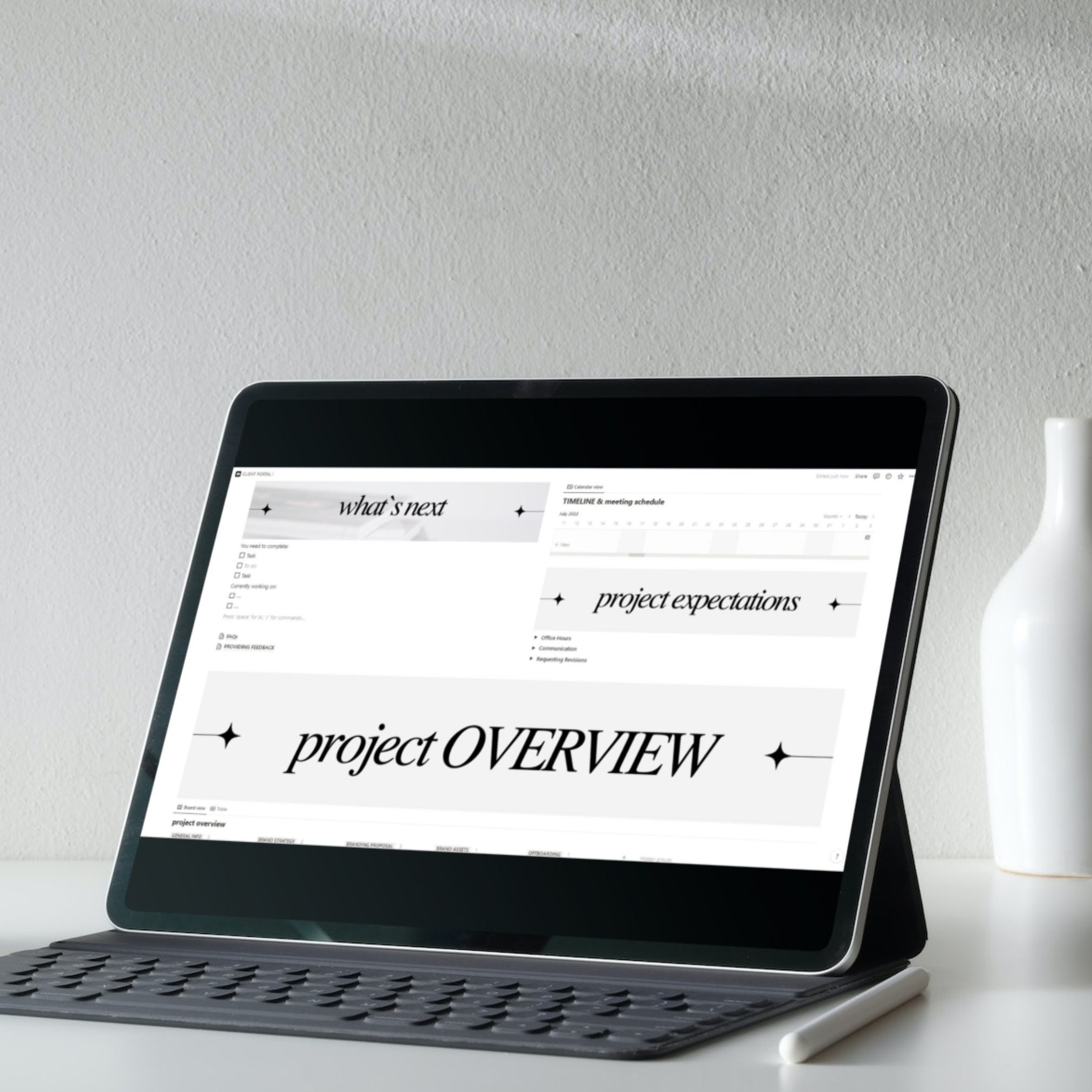 Modern Client Portal Template for Notion | Elevate Your Customer ...