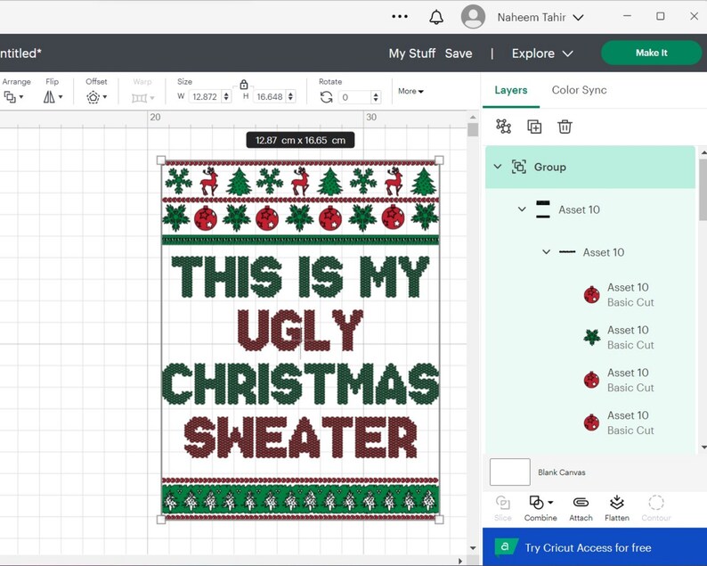 This is My Ugly Christmas Sweater Svg, Ugly Christmas Sweater Svg, Ugly ...