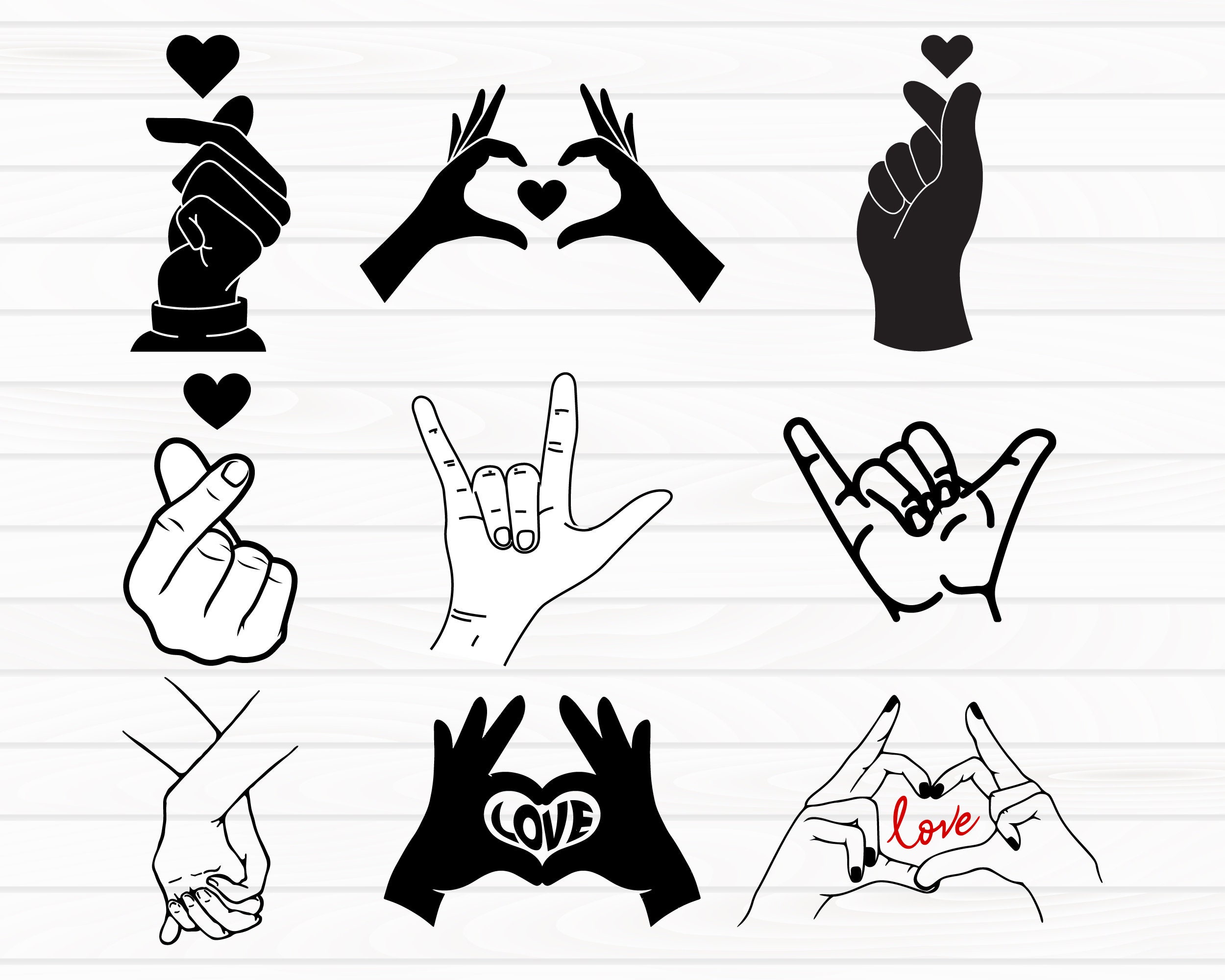 I Love You Svg, I Love You Hand Sign Svg, Sign Language Svg, ASL ...