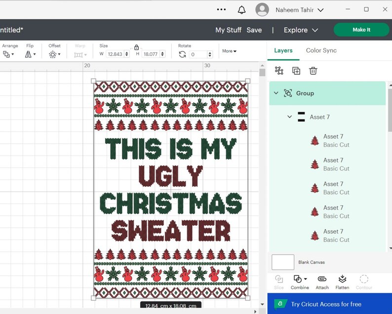 This is My Ugly Christmas Sweater Svg, Ugly Christmas Sweater Svg, Ugly ...