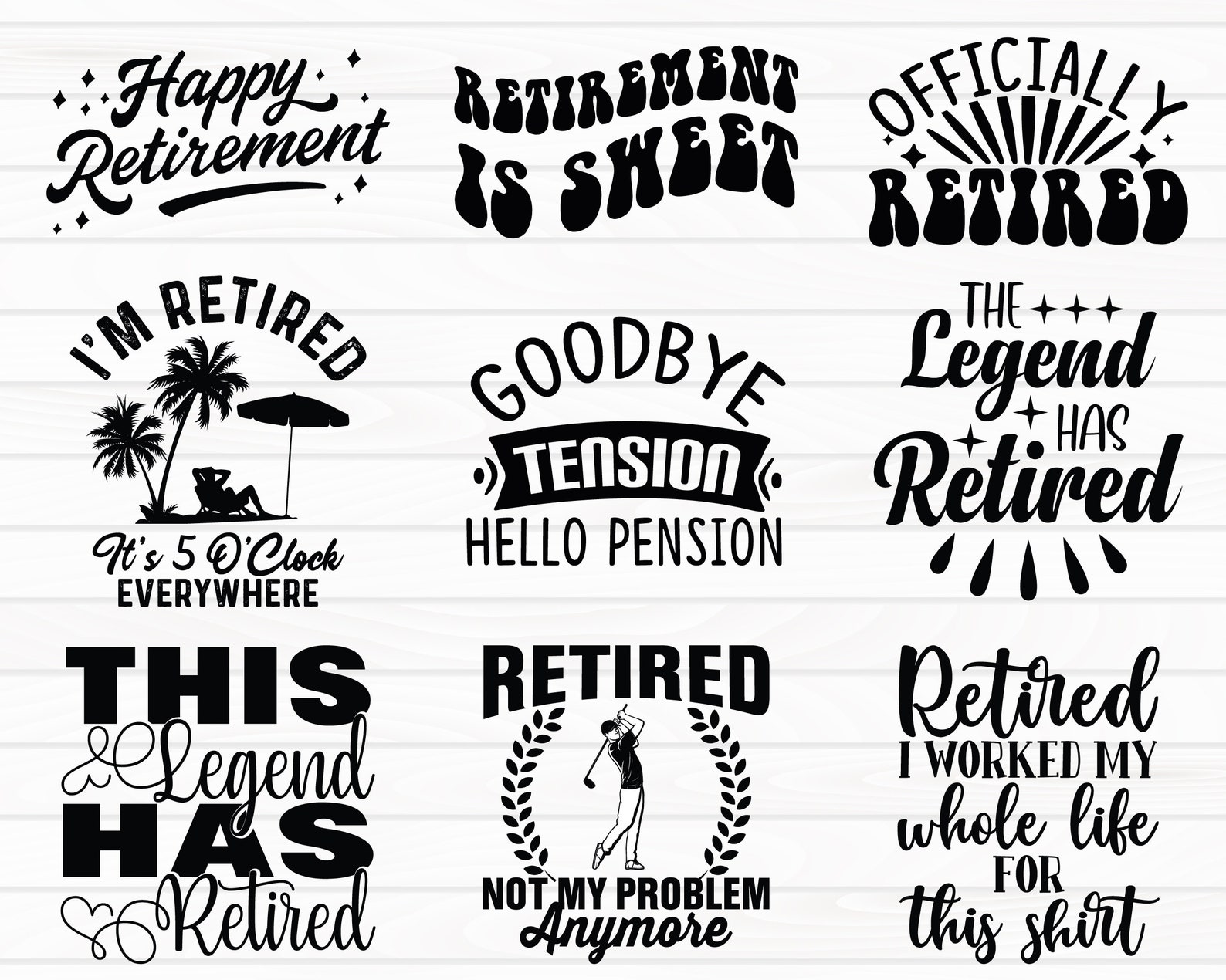 Retirement Svg, Retired Svg, Retirement Svg Files, Happy Retirement ...
