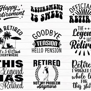 Retirement Svg, Retired Svg, Retirement Svg Files, Happy Retirement ...