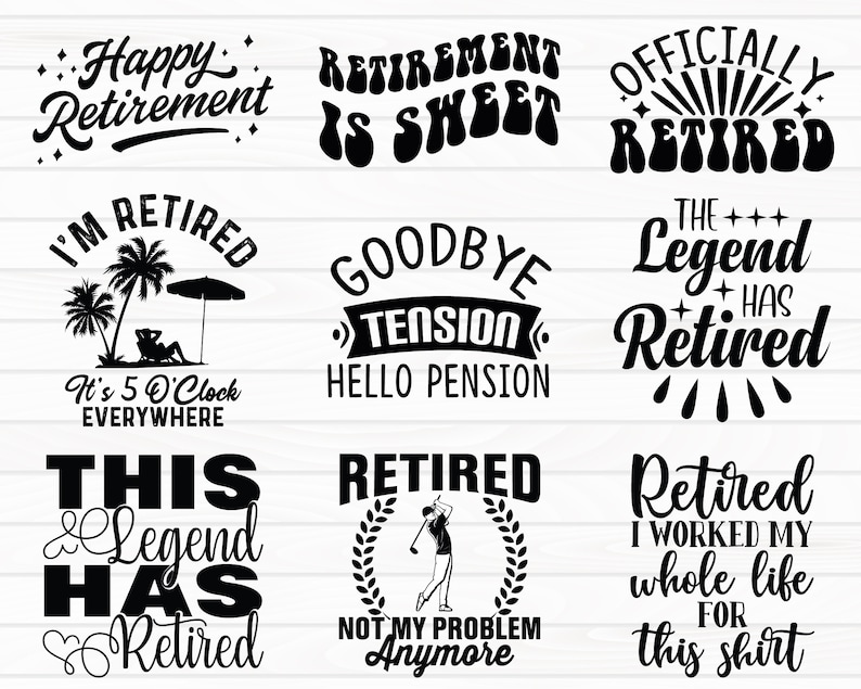 Retirement Svg, Retired Svg, Retirement Svg Files, Happy Retirement ...