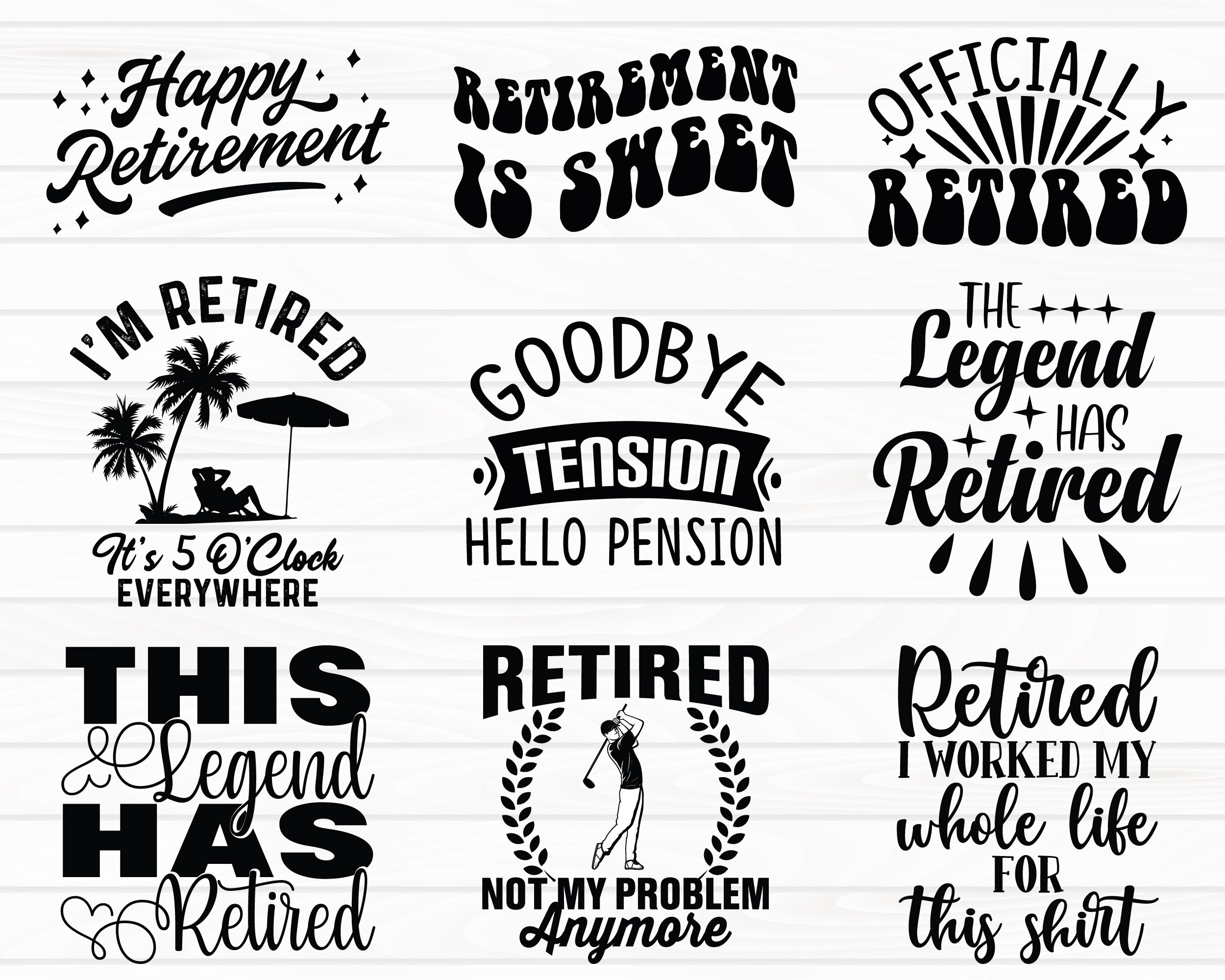 Retirement Svg, Retired Svg, Retirement Svg Files, Happy Retirement ...
