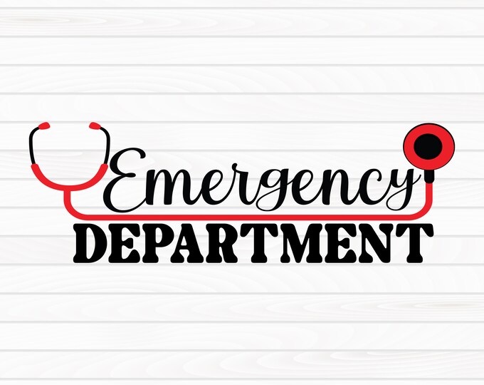 Emergency Department Svg, ER Nurse Svg, Emergency Nurse Svg, ER Digital ...
