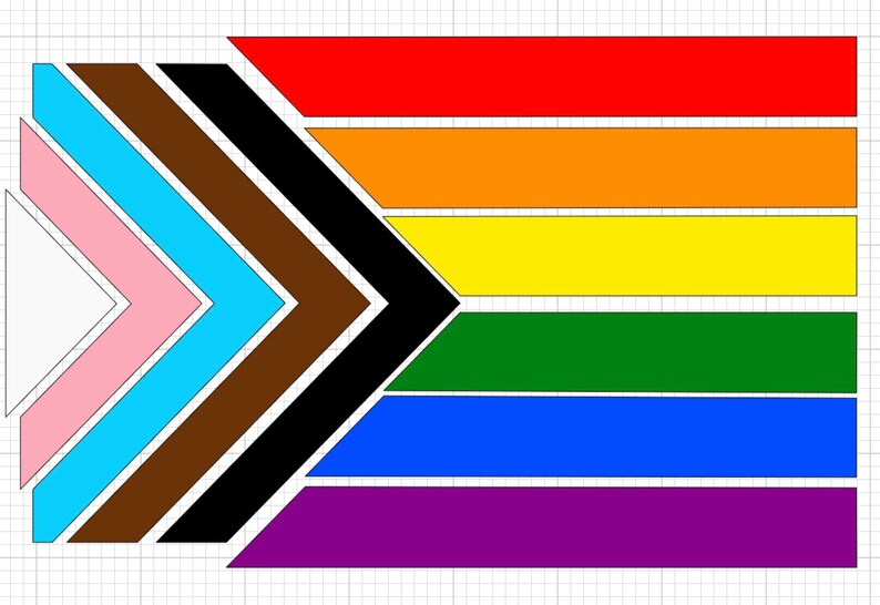 Pride Flag SVG - Etsy