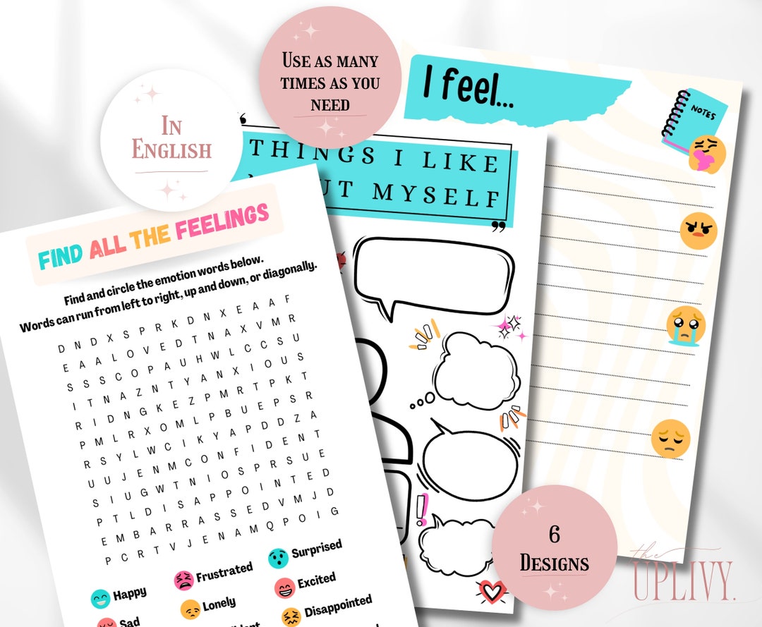 Emotions Activities to Understand & Express Feelings Bundle | Emotion ...