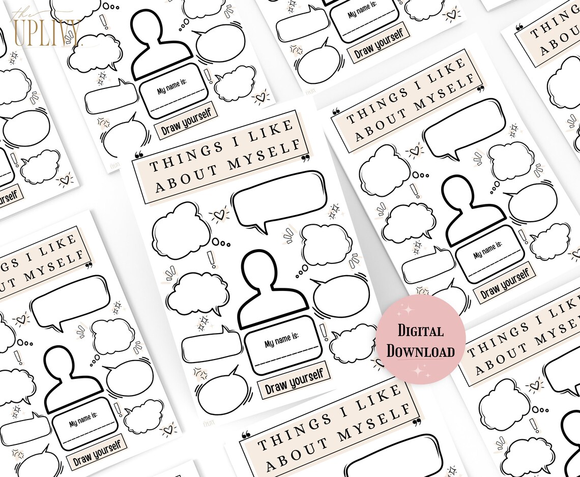 Self Esteem Activity for Kids | Self Love for Children | Therapy ...