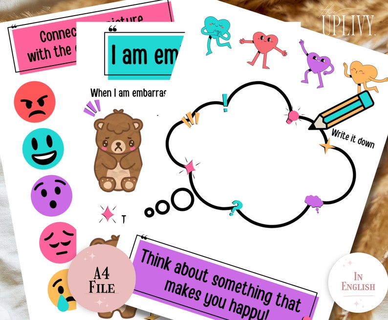 Emotion Activity for Kids | Empathy Book | Printable Kids Activity Set ...
