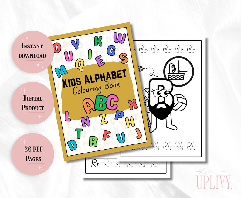 Bilingual Printable ABC Coloring Pages | Alphabet Coloring Pages for ...