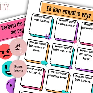 Afrikaans Emotion Activity for Kids | Empathy Book | Printable Kids ...