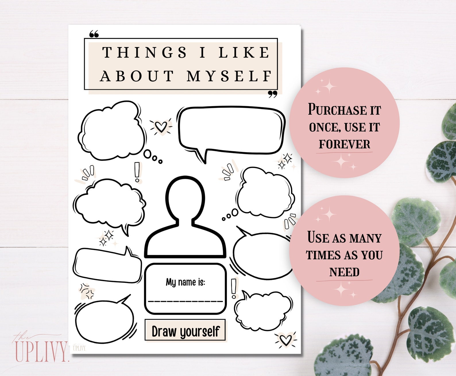 Self Esteem Activity for Kids | Self Love for Children | Therapy ...