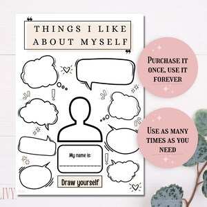 Self Esteem Activity for Kids | Self Love for Children | Therapy ...