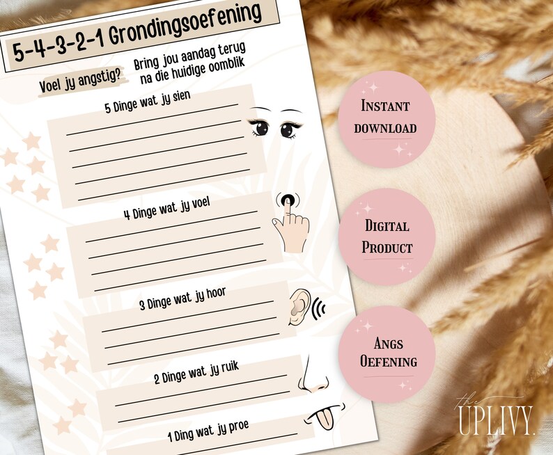 Afrikaans 54321 Grounding Exercise | Calming Techniques for Kids ...