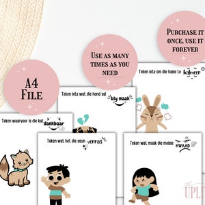 Afrikaans Emotions Activity | Printable Kids Drawing | Emotional ...