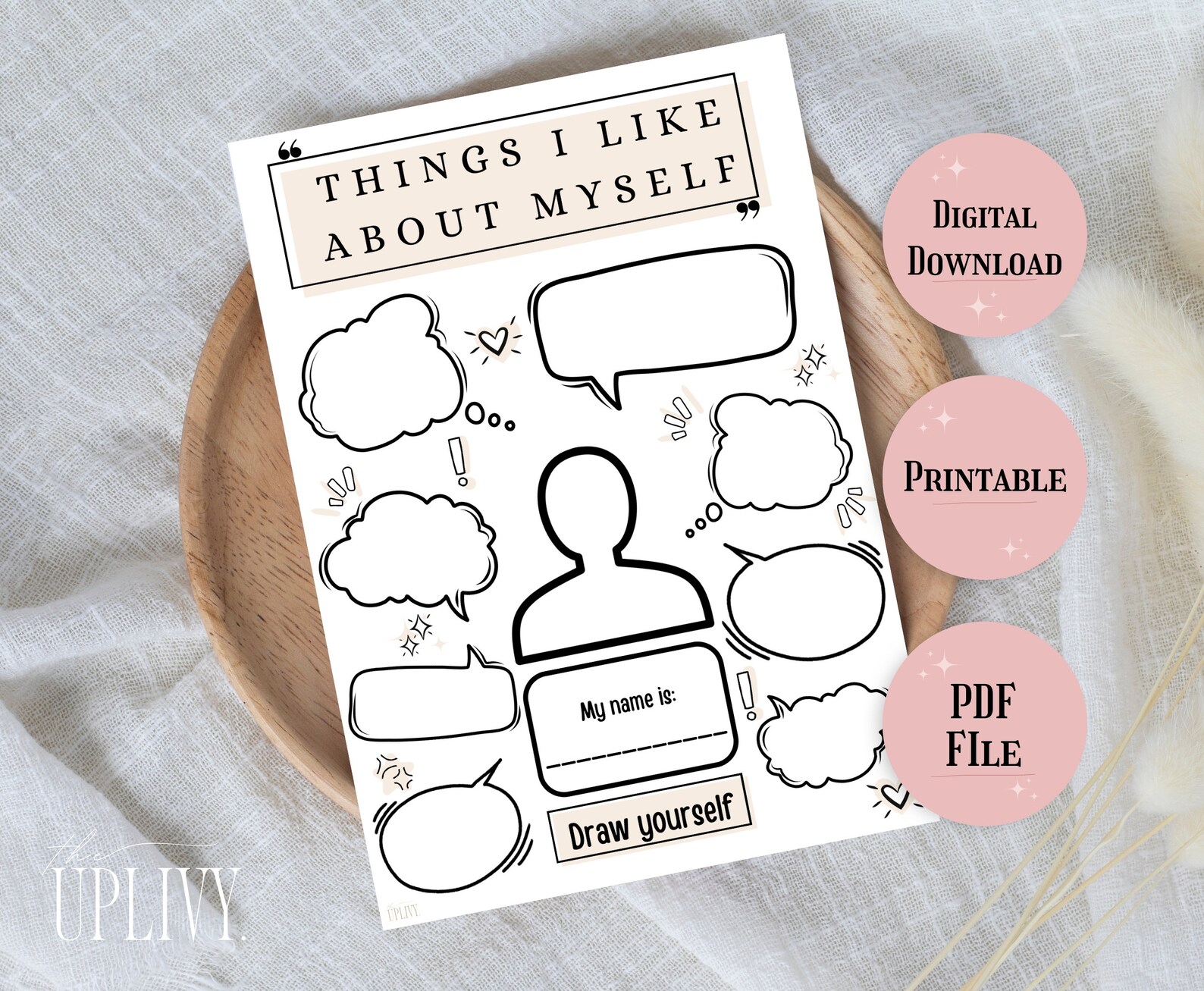 Self Esteem Activity for Kids | Self Love for Children | Therapy ...