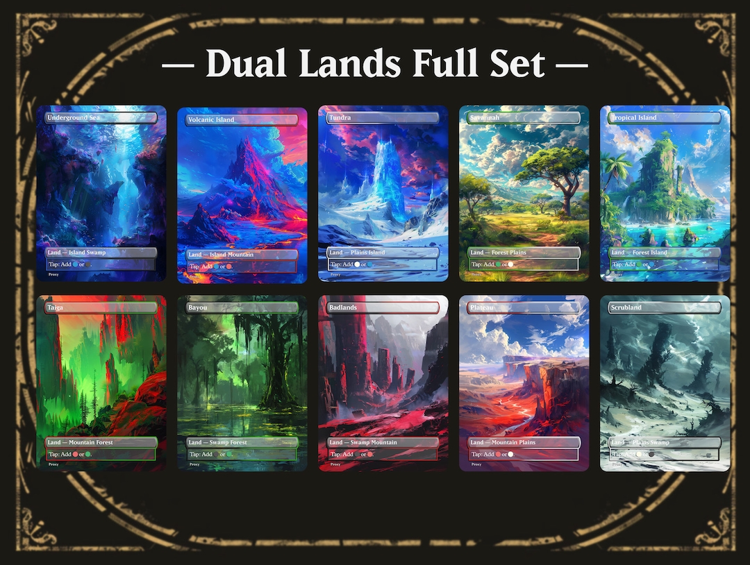 Dual Lands Proxies - Complete Set - Etsy