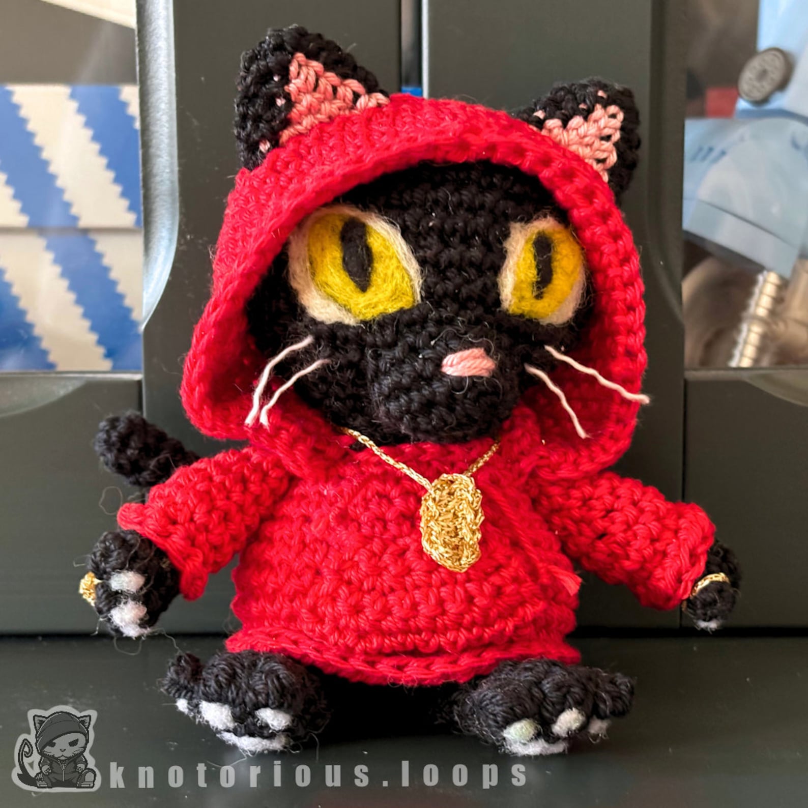 Kanye, the Gangsta Cat Amigurumi Crochet Pattern | PDF - Etsy