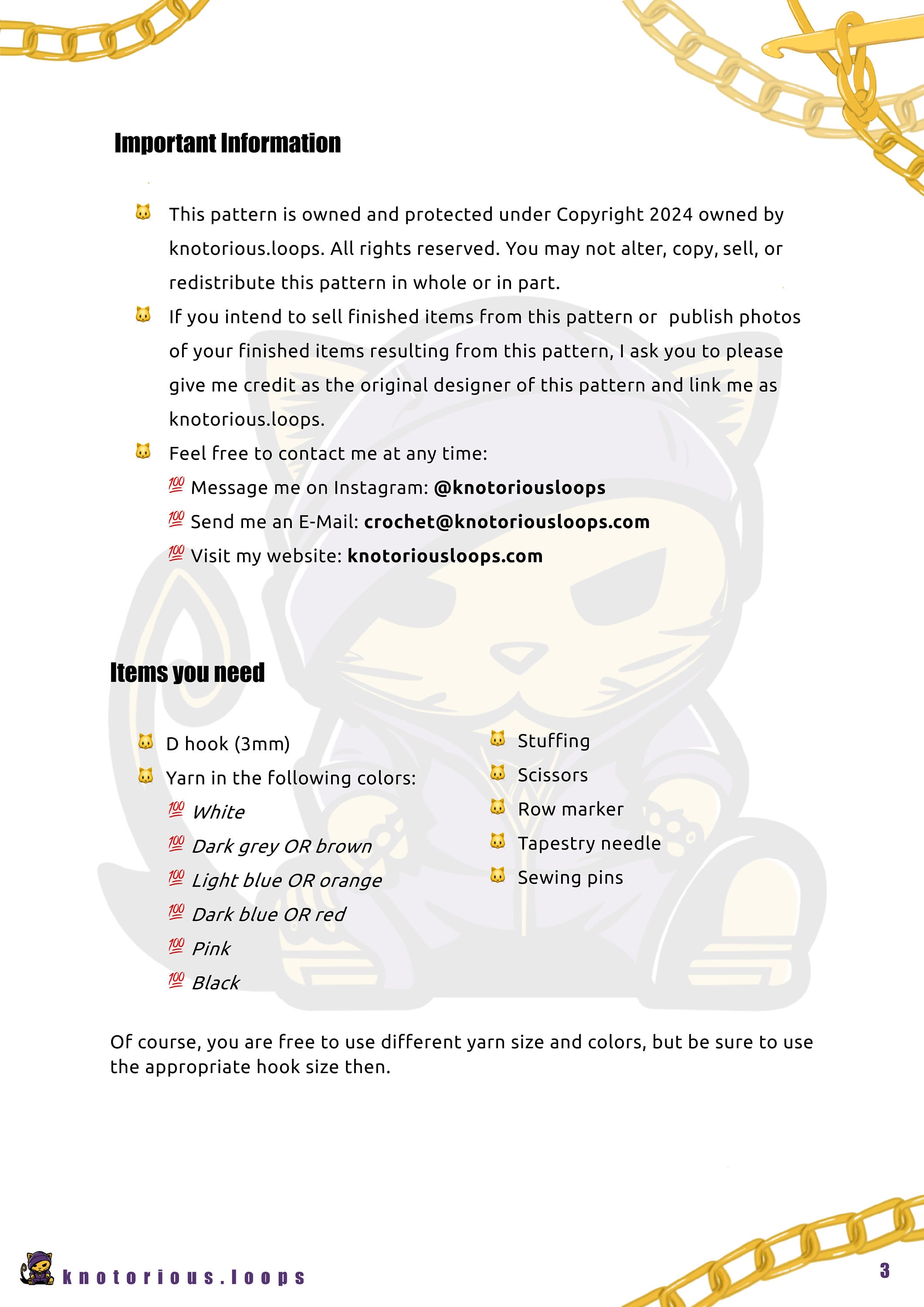 Inugami & Nekogami 2 in 1 Crochet Pattern | Cat Dog Yokai Japanese ...