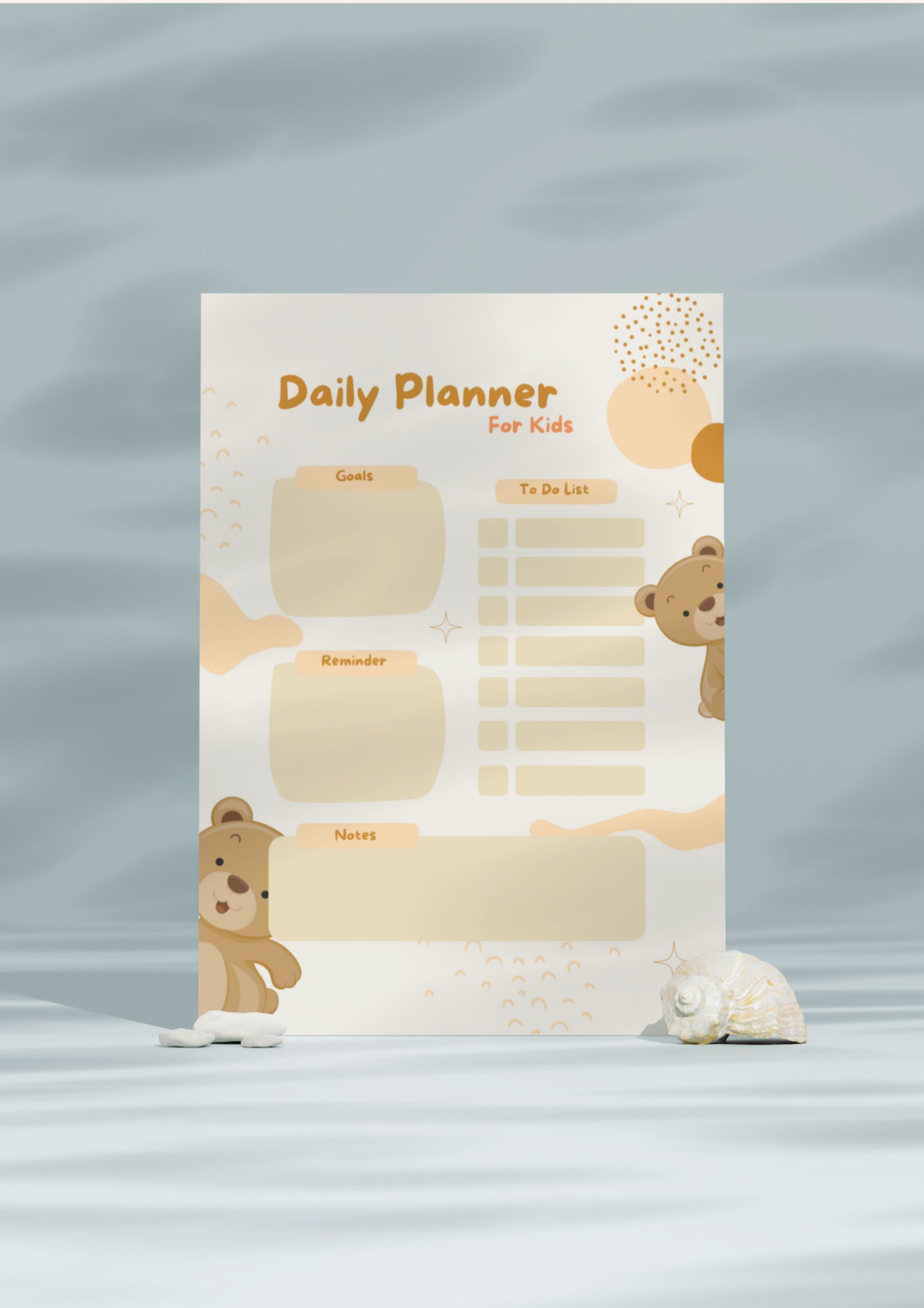 Printable Daily Planner for Kids, Daily to Do List, Productivity ...