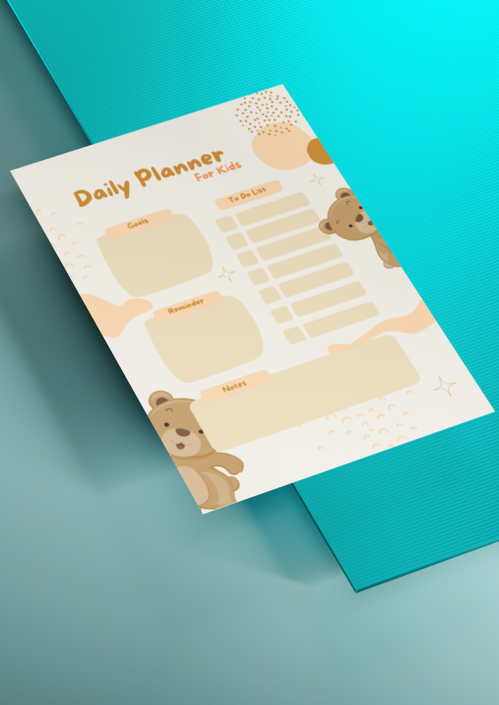 Printable Daily Planner for Kids, Daily to Do List, Productivity ...