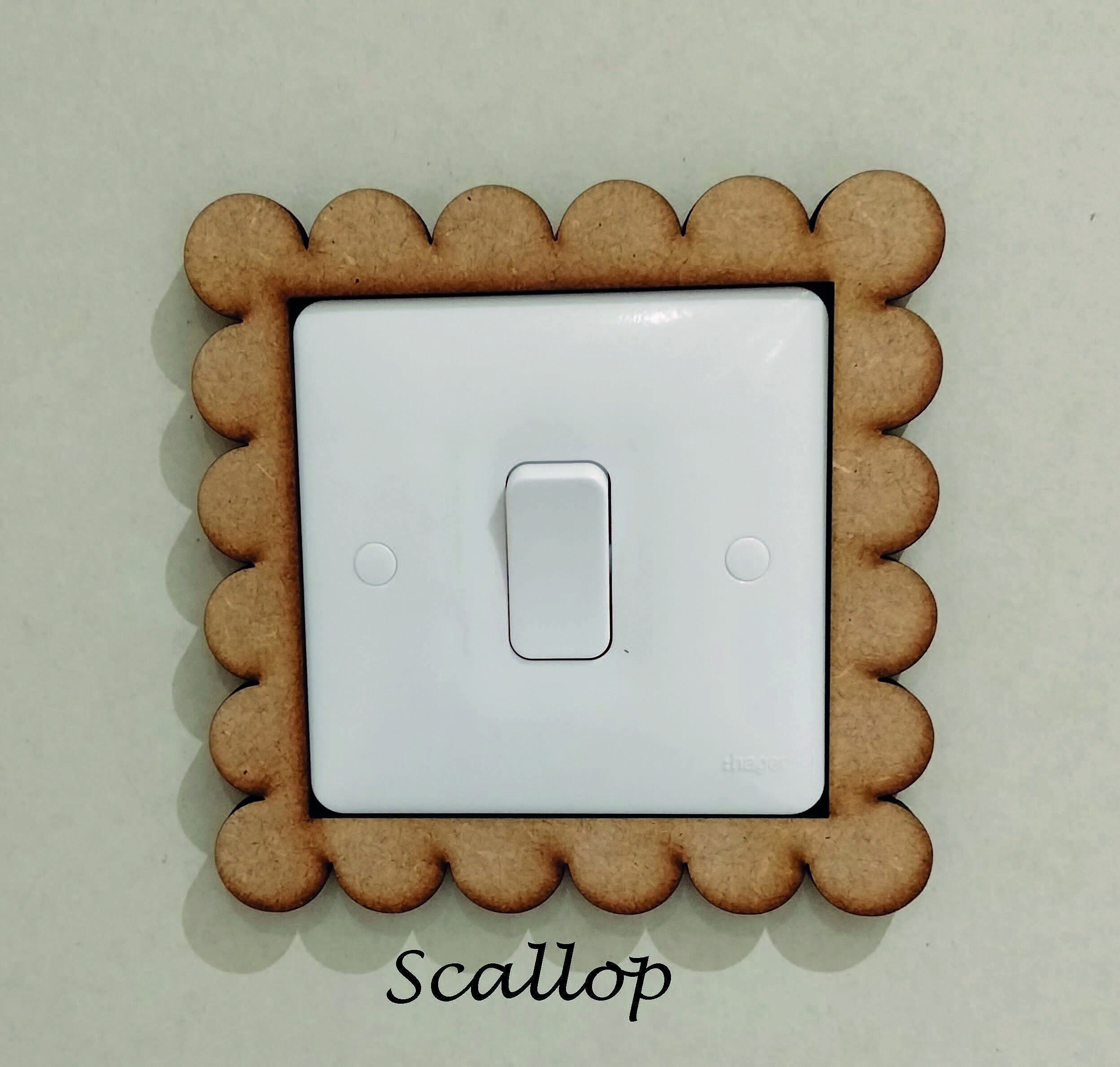 DIY Decorative Light Switch Surround 6mm MDF Scallop Petal Flower - Etsy UK