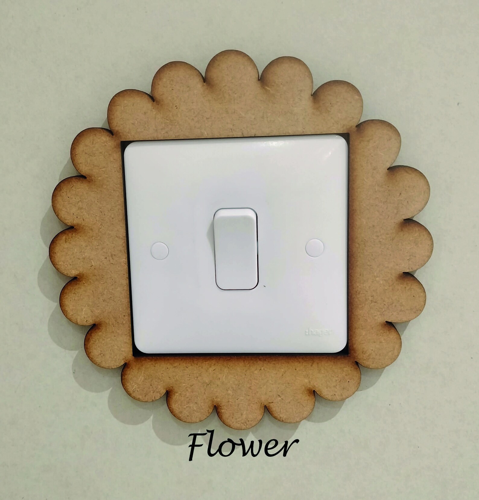 DIY Decorative Light Switch Surround 6mm MDF Scallop Petal Flower - Etsy UK