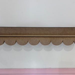 DIY Efa Scalloped Edge Picture Ledge Ikea Hack Photo Shelf MDF Self ...