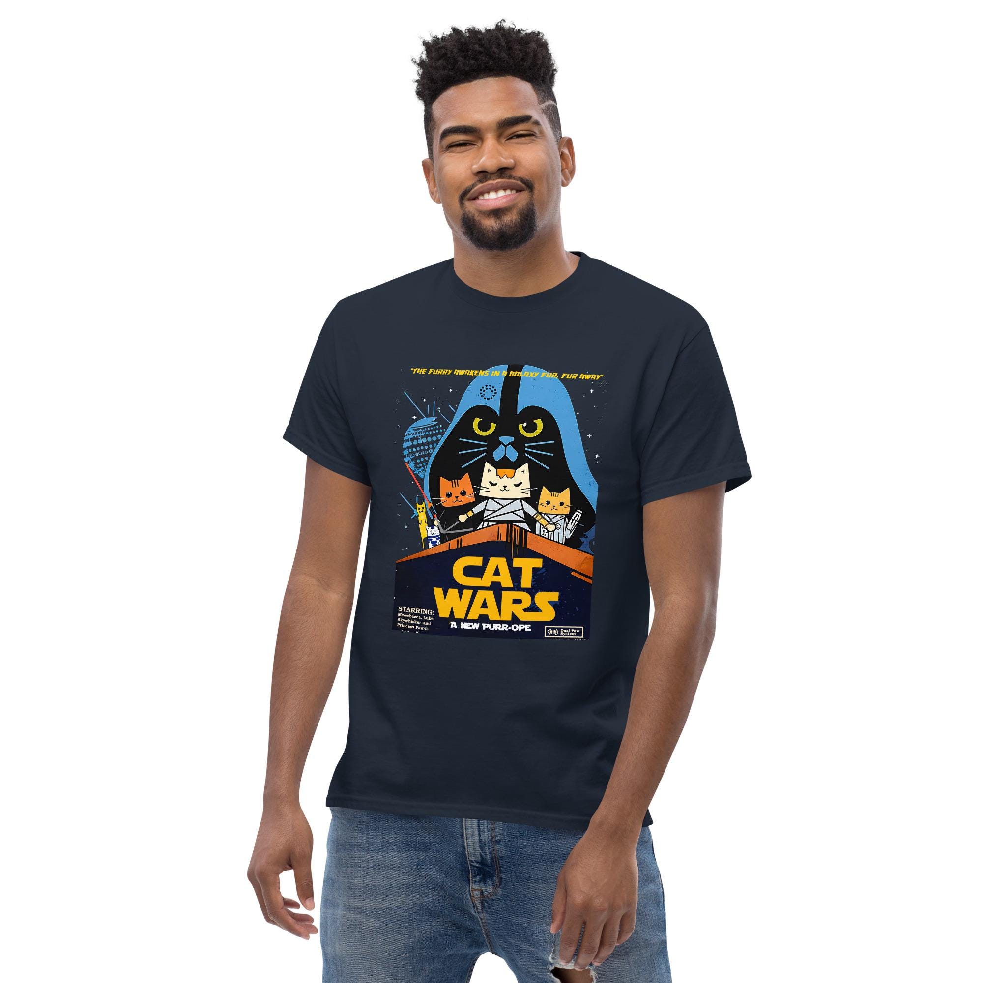 Funny Cat Wars T Shirt, "meow Wars" Cat Lover Gift, - Etsy