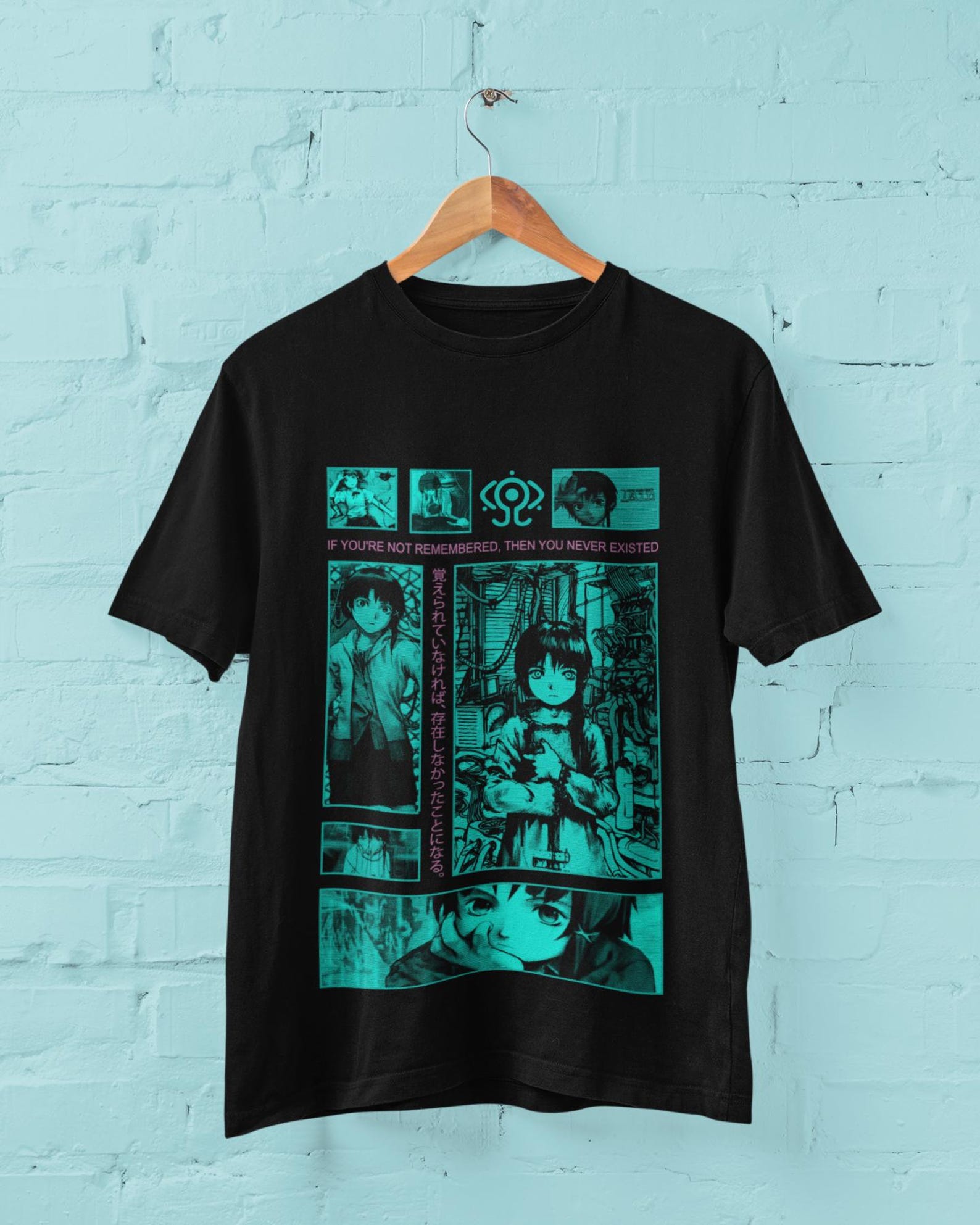 Lain Shirt, Serial Experiments Lain Tee, 90s Anime Graphic Tee, Manga ...