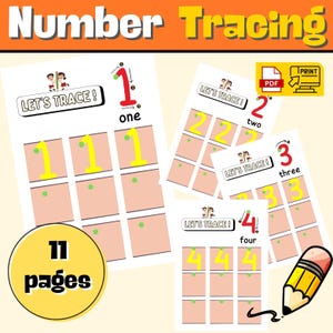 Pre-k Preschool Kindergarten Toddler Tracing Bundle Handwriting ...