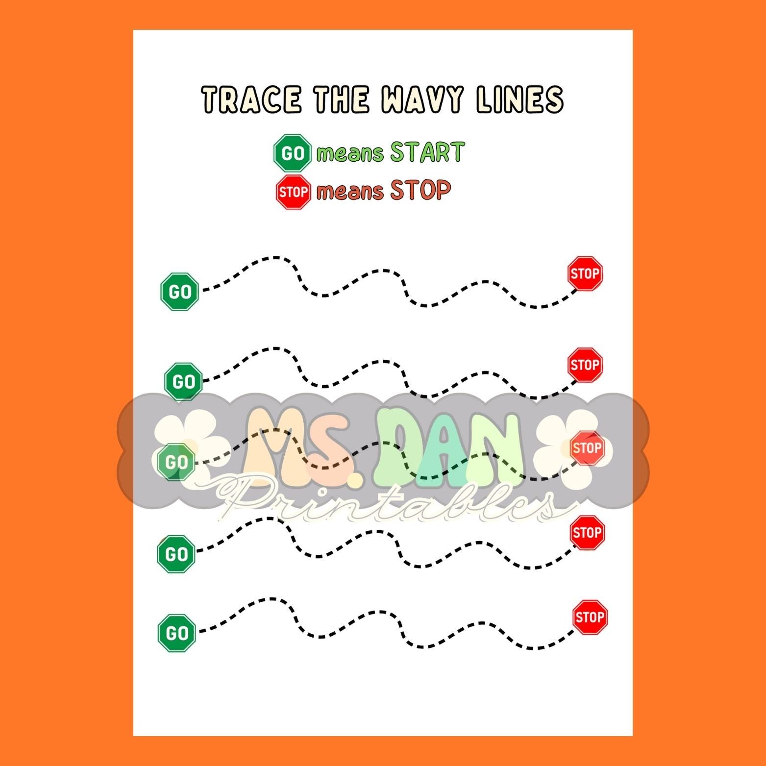 Pre-k Preschool Kindergarten Toddler Tracing Bundle Handwriting ...