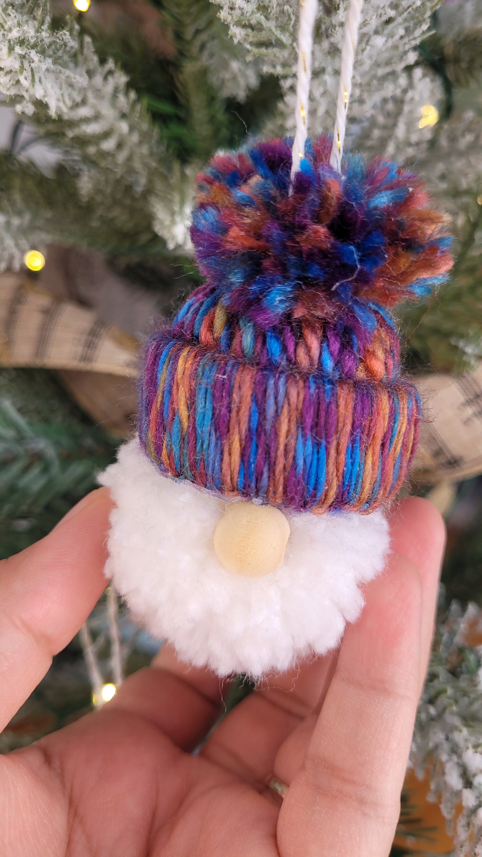 Handmade Gonk Christmas Tree Decoration 3 Colour Variations - Etsy UK