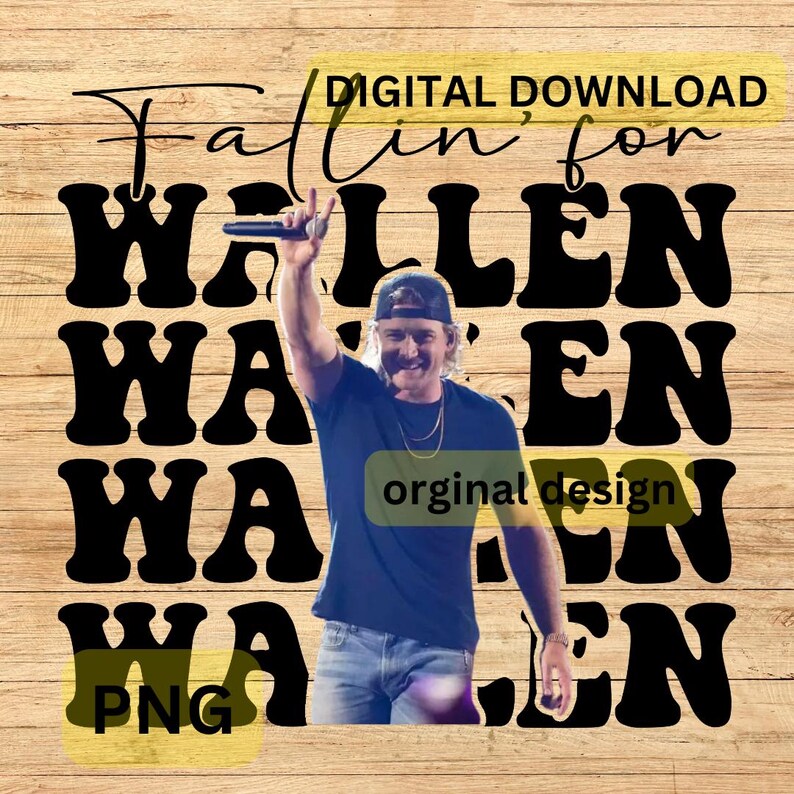 Wallen Png, Morgan Wallen, Digital Download, Instant Download, Country ...