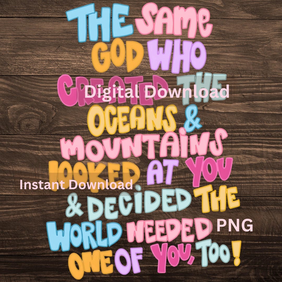 The Same God Png Digital Download Instant Download Bright Color Spring ...