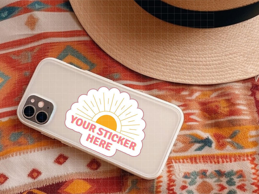 Sticker Mockup, Phone Case Sticker Mockup, Die Cut Stickers Mockup ...