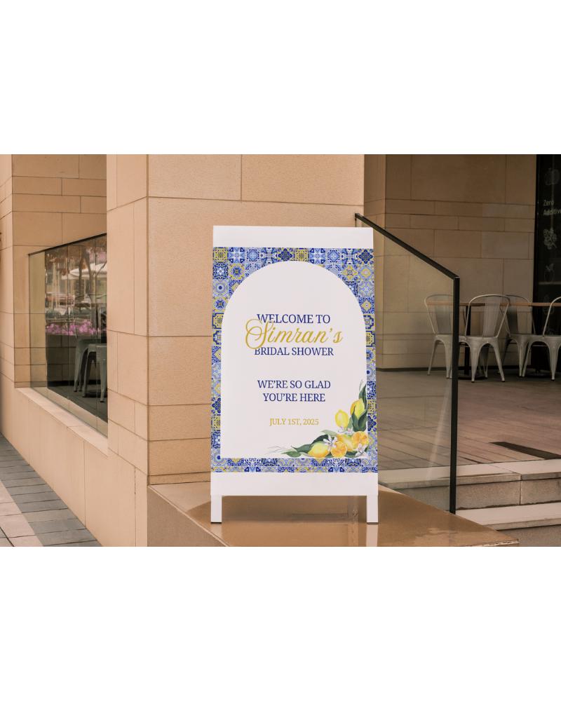 Italian Lemons Bridal Shower Sign | Italian Summer Party Decor | Lemon ...