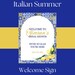 Italian Lemons Bridal Shower Sign | Italian Summer Party Decor | Lemon ...