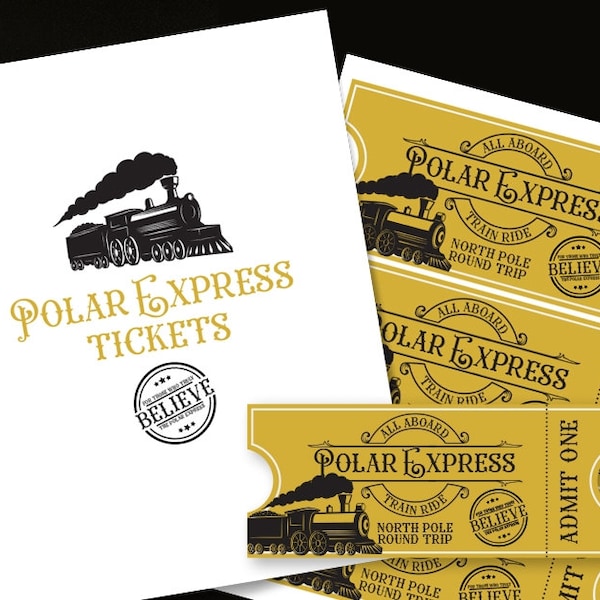 Polar Express Ticket - Etsy