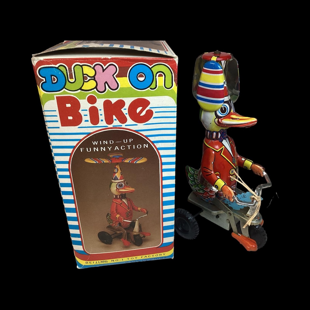 Tin Toy- Wind up Duck - Etsy