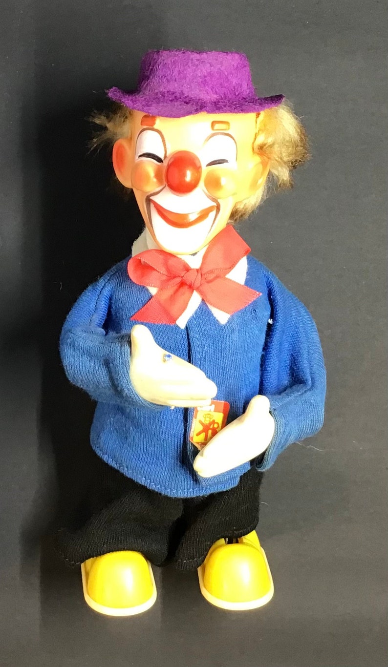 1950s Wind up Toy Clown - Etsy